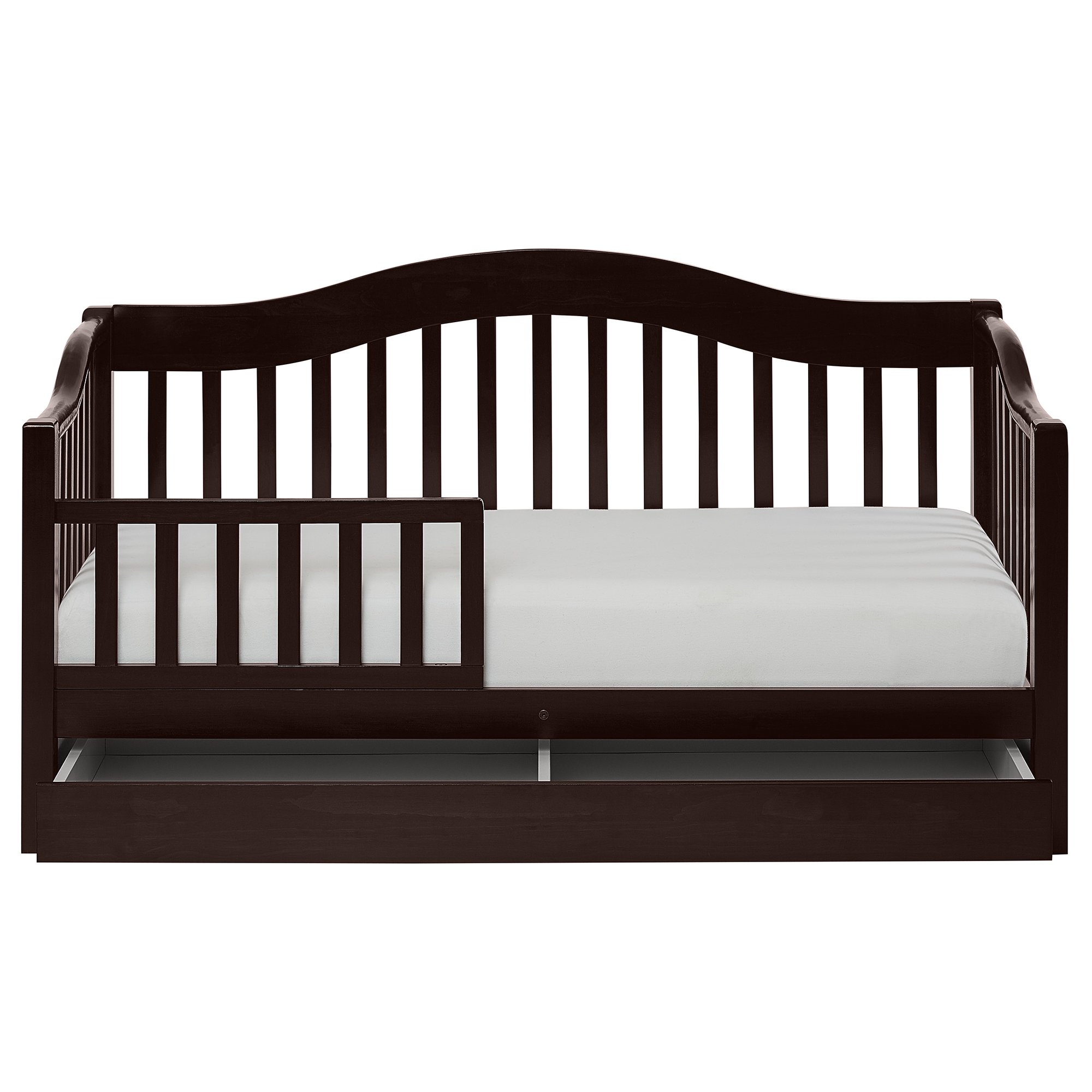 Dream On Me Toddler Day Bed with Storage Drawer in Cherry, Greenguard Gold Certified