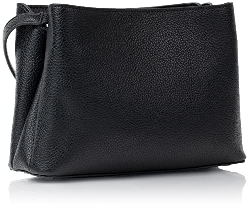 Calvin Klein Adeline Triple Compartment Crossbody, Black/Silver,One Size