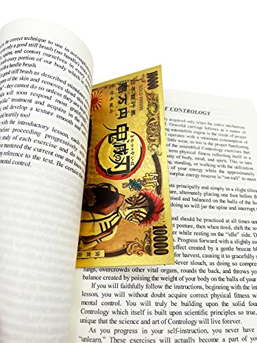 YJacuing Anime Demon Slayer: Kimetsu no Yaiba Gold Coated Banknote, Limited Edition Collectible Bill Bookmark (6 PCS Collection)