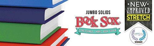 Book Sox Stretchable Book Cover Donuts Fits Most Hardcover Textbooks up to 9x11 Adhesive-Free Nylon Fabric School Book Protector. Easy to Put On Washable & Reusable Jacket