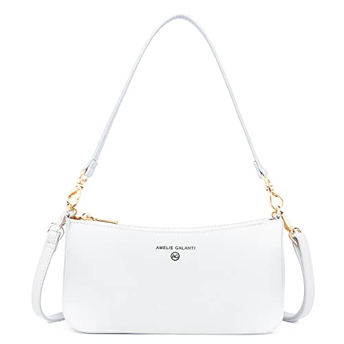 AMELIE GALANTI Small Crossbody Shoulder Bags for women Handbags Purse Underarm pouch with Two Removable adjustable straps