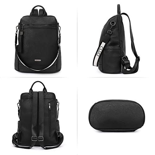 CLUCI Womens Backpack Purse Fashion Leather Travel Large Convertible Designer School Bookbag Purse