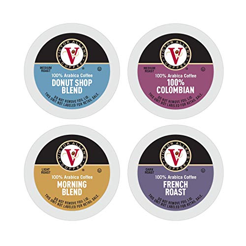 Victor Allen's Coffee Variety Pack, Light-Dark Roasts, 96 Count, Single Serve Coffee Pods for Keurig K-Cup Brewers