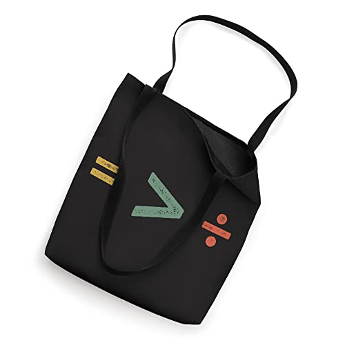 Equal Is Greater Than Divided Funny Math Pun Mathematics Fan Tote Bag