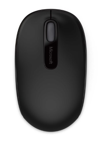 Microsoft Wireless Mobile Mouse 1850 - Black - Comfortable Right/Left Hand Use, Wireless Mouse with Nano transceiver, for PC/Laptop/Desktop, works with Mac/Windows 8/10/11 Computers
