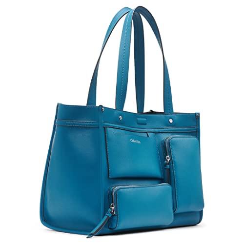 Calvin Klein Ember Organizational Tote, Aegean Blue,One Size