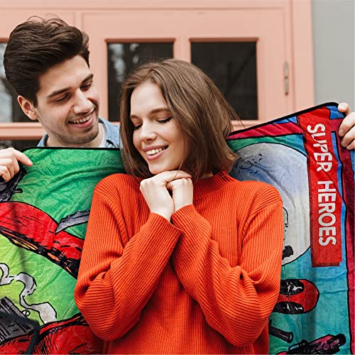 Marvel Deadpool Fleece Throw Blanket| Measures 60 x 45 Inches