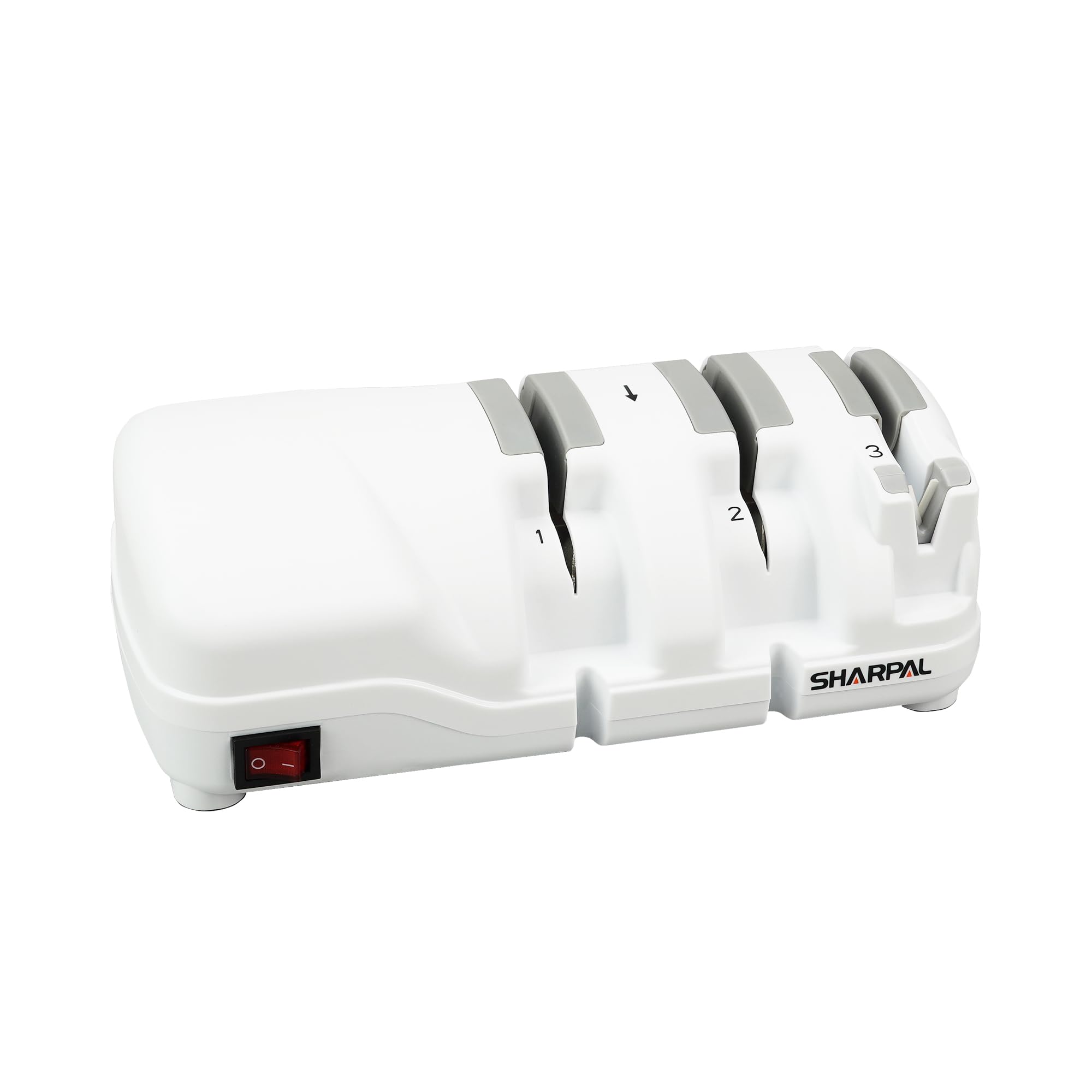 SHARPAL 198H 3 Stages Professional Electric Knife Sharpener, Diamond Roll Sharpener for Razor-Sharp Result, Low Noise |One-handed operation, Beginner-friendly| Suit for Double-edged & Serrated Knives