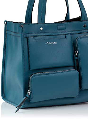 Calvin Klein Ember Organizational Tote, Aegean Blue,One Size