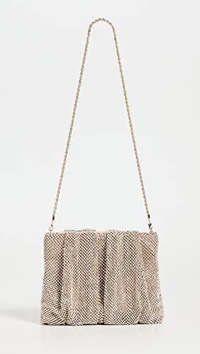 Loeffler Randall Women's Ember Diamante Clutch, Gold, One Size