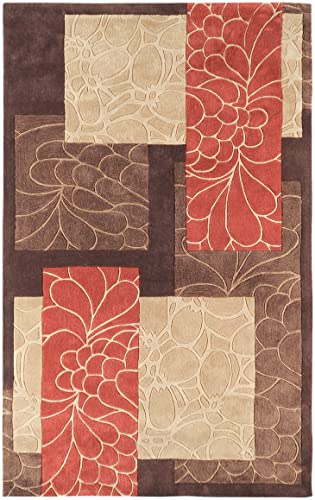 Mark&Day Area Rugs, 8x11 Elk Point Transitional Burnt Orange Area Rug Brown Cream Red Carpet for Living Room, Bedroom or Kitchen (8' x 11')