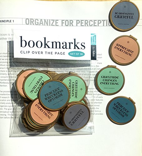 Folio Mantra Quote Bulk Bookmarks Set of 30- Motivational Inspirational & Affirmation Bookmarks Teens Students & Kids -Perfect Gifts - School Student Incentives – Motivational Business