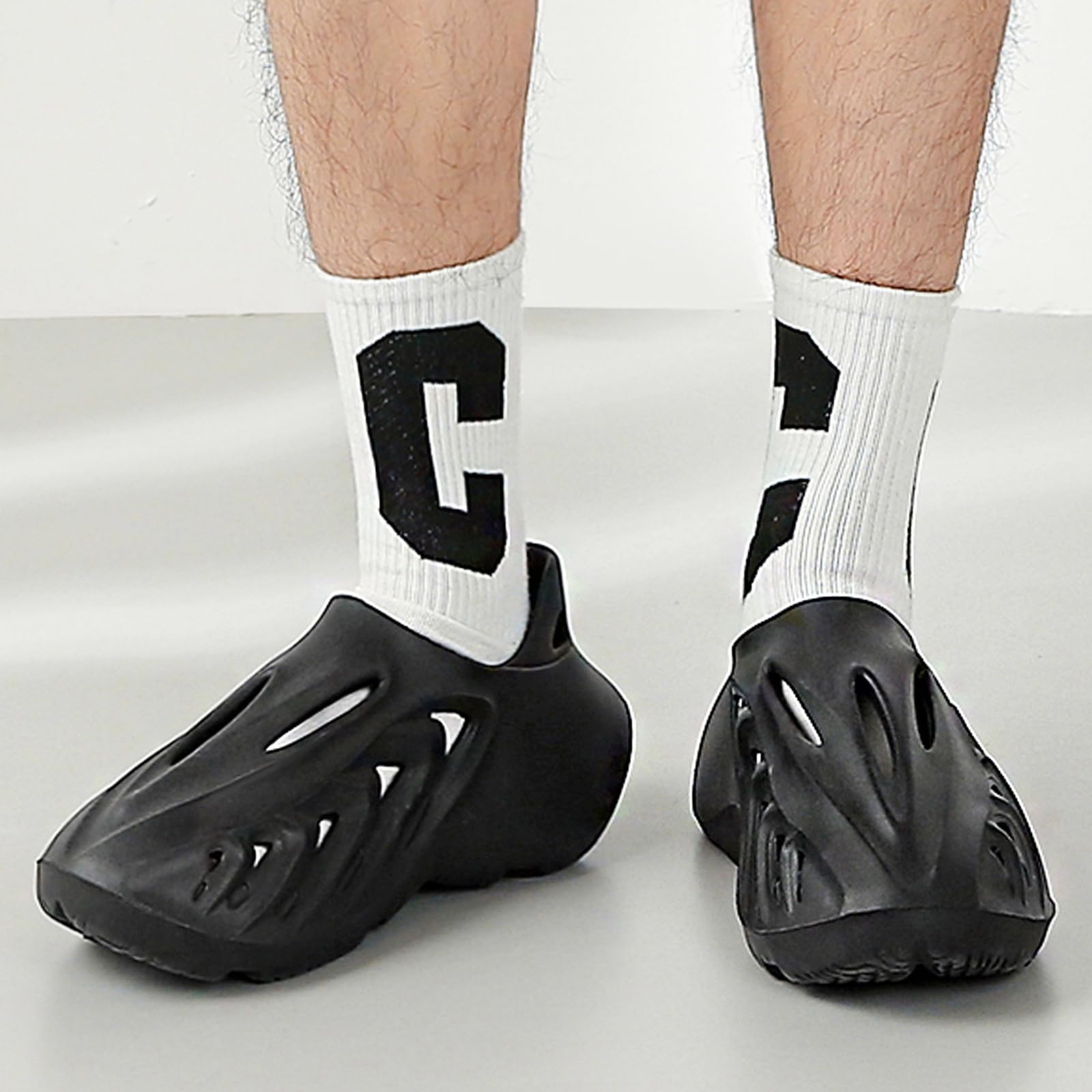 Foam Runner Shoes For Men, Cloud Slides Slippers Walking Sneakers Thick Sole Non-Slip, EVA Beach Pillow Platform Sandals Super Soft, Unisex Foam Runners Breathable Quick-Drying Couple Shoes