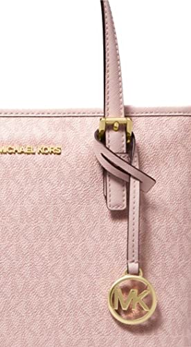 Michael Kors XS Carry All Jet Set Travel Womens Tote (DK PWDR BLSH)