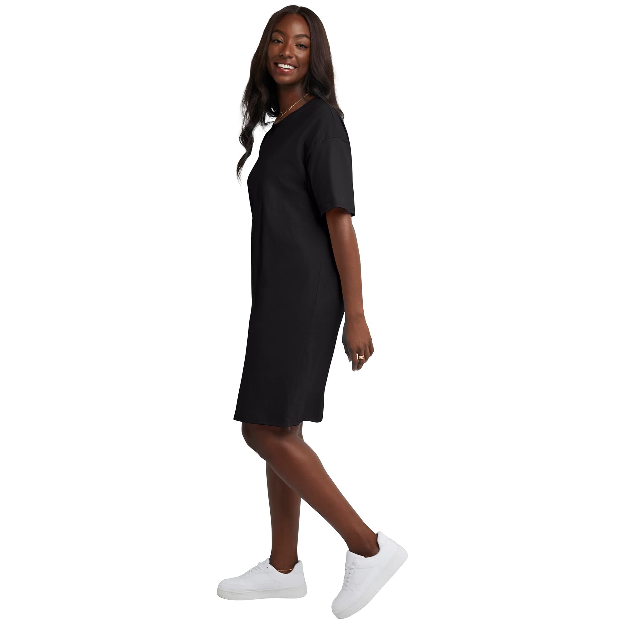 Hanes Women's Wear Around Nightshirt, Black, One Size