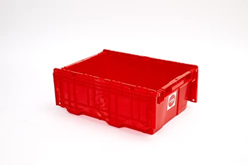The Box Store by FlatRate Moving Plastic Shipping/Storage Tote W/ Attached Lid 21X15X9