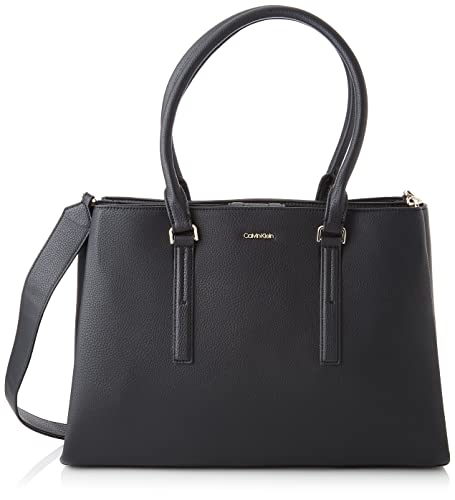 Calvin Klein Women's Ck Elevated Tote Lg, One Size, Ck Black, One Size