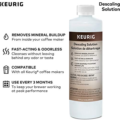 Keurig Brewer Cleanse Kit For Brewer Descaling and MaintenanceIncludes Descaling Solution & Rinse Pods, Compatible with Keurig Classic/1.0 & 2.0 K-Cup Pod Coffee Makers, 5 Count