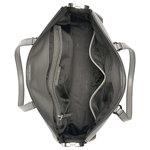 Calvin Klein Fay East/West Tote, Steel Grey,One Size