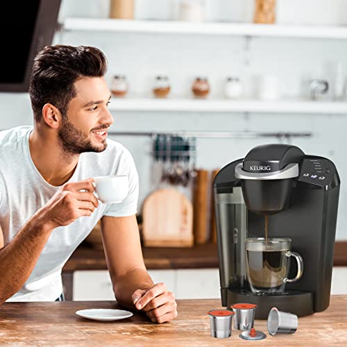 Reusable K Cups For Keurig | keurig reusable coffee pods Compatible with 1.0 and 2.0 Keurig Single Cup Coffee Maker Stainless Steel K Cup,BPA Free(2 pack)