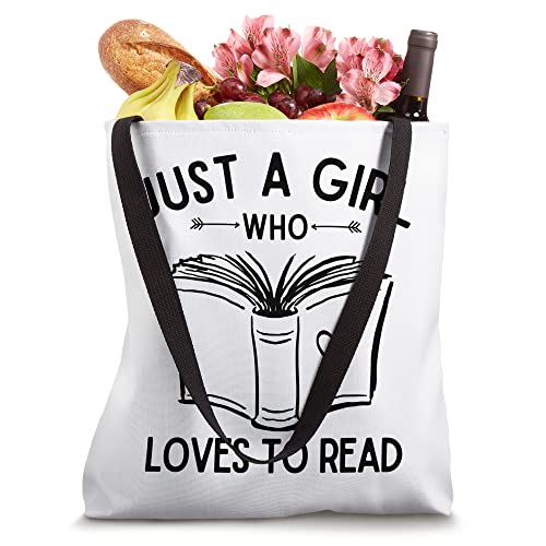 Just A Girl Who Loves To Read Book Lover Nerd Readers Books Tote Bag