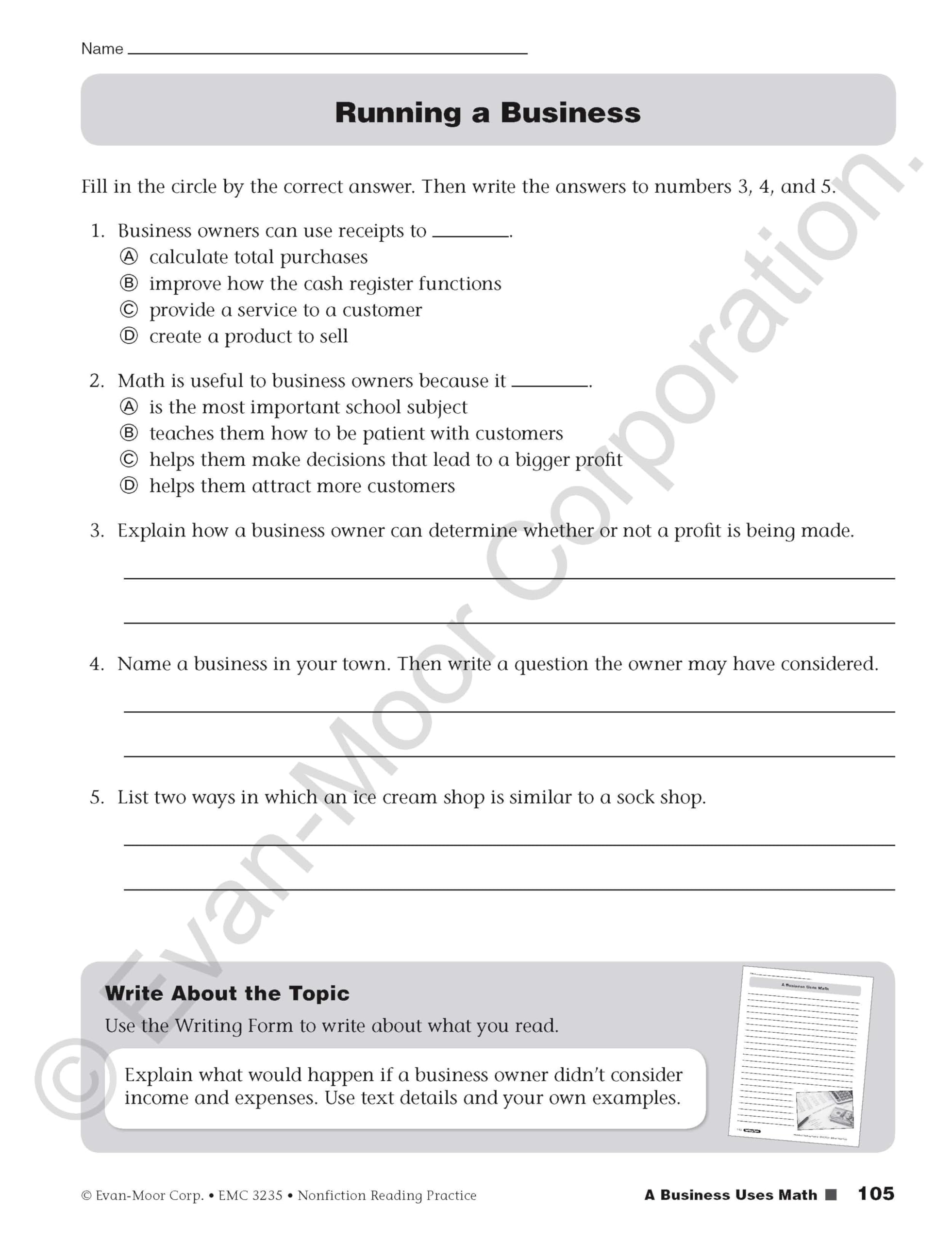 Evan-Moor Non-Fiction Reading Practice, Grade 5