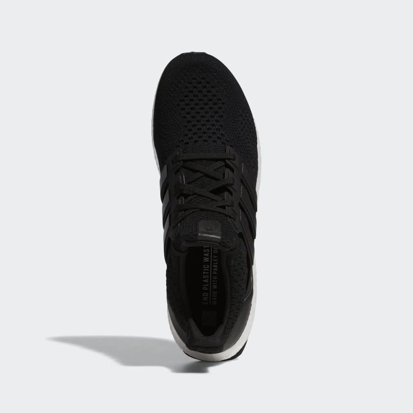 adidas Men's Ultraboost 5.0 DNA Shoes Running, Black/Black/Beam Green, 10