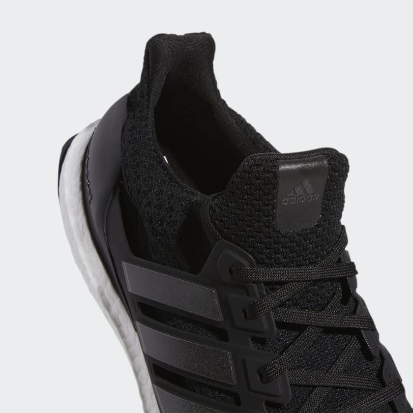 adidas Men's Ultraboost 5.0 DNA Shoes Running, Black/Black/Beam Green, 10
