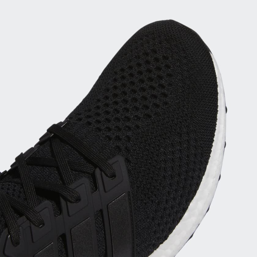 adidas Men's Ultraboost 5.0 DNA Shoes Running, Black/Black/Beam Green, 10