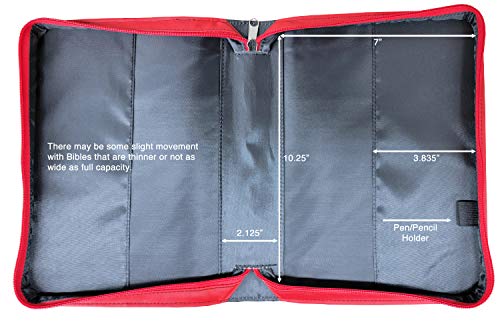 Custom Book/Bible Cover | Personalized Laser Engraved | Red with Fish | 7 1/2" x 10 3/4"