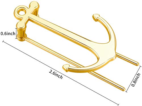 Creative Anchor Bookmark Metal Bookmark Page Holder Book Holder for Reading Hands Free (Golden)