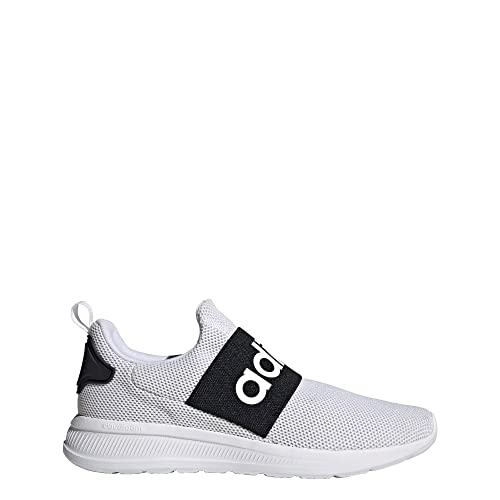 adidas Men's Lite Racer Adapt 4.0 Trail Running Shoe, White/White/Black, 12