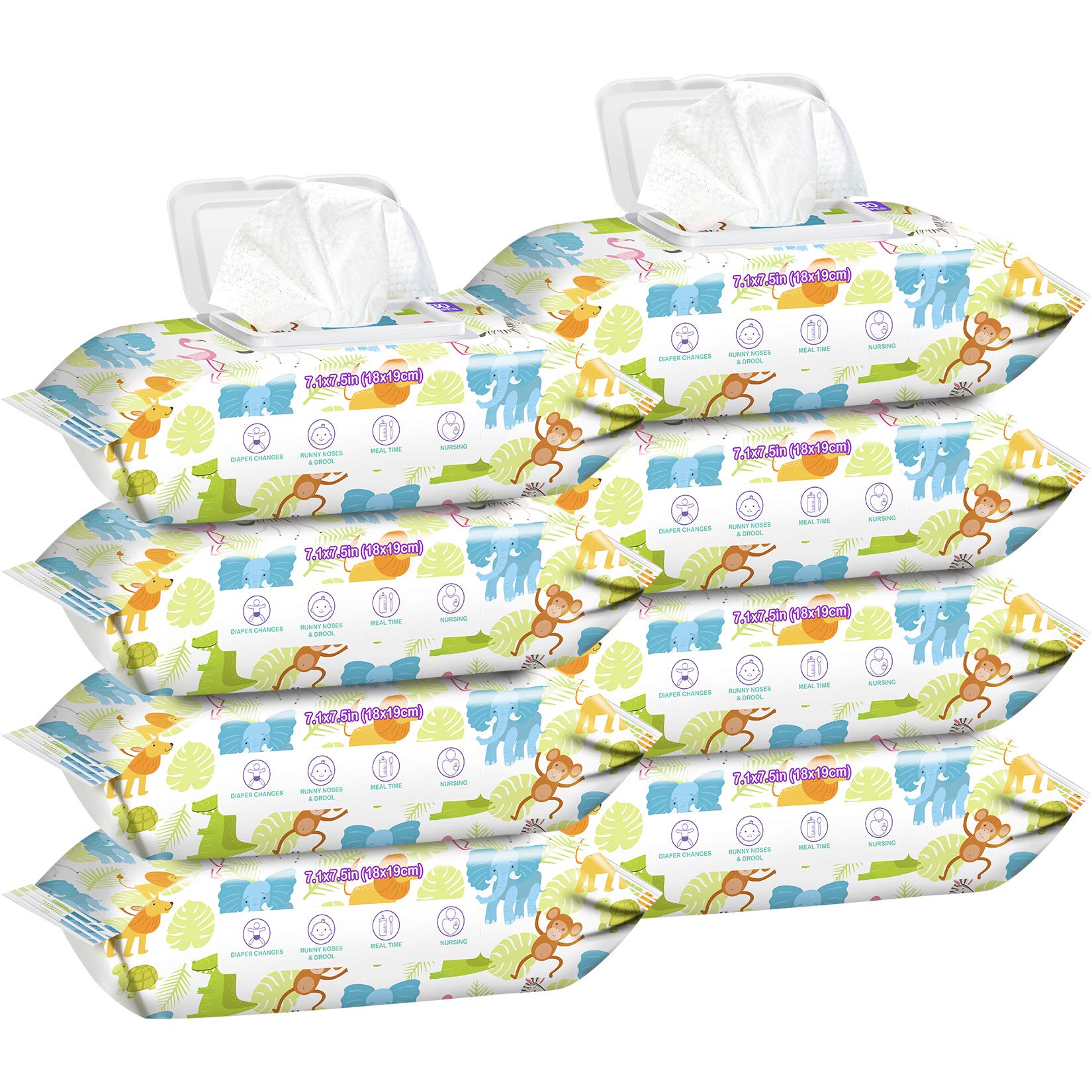 Baby Wipe - HAPPY BUM Baby Wet Wipes, Baby Water Wipes Unscented, 8 Packs, 640 Count