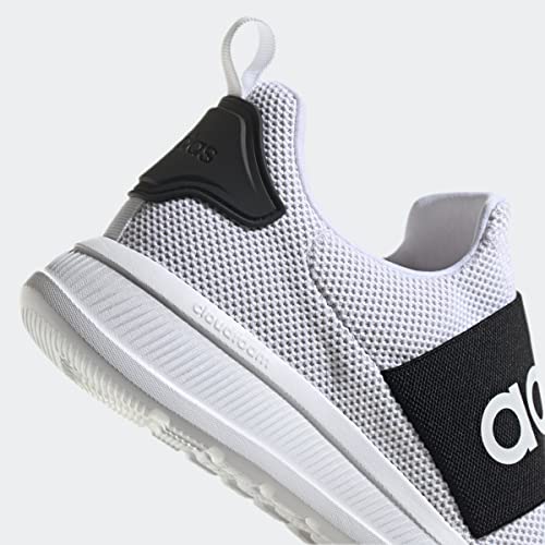 adidas Men's Lite Racer Adapt 4.0 Trail Running Shoe, White/White/Black, 12