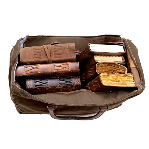 Ruzioon Upcycled Canvas & Cowhide Hand Bag, Canvas & Cowhide Weekender Bag, Canvas Tote Bag, Canvas Shoulder Bag for Women’s