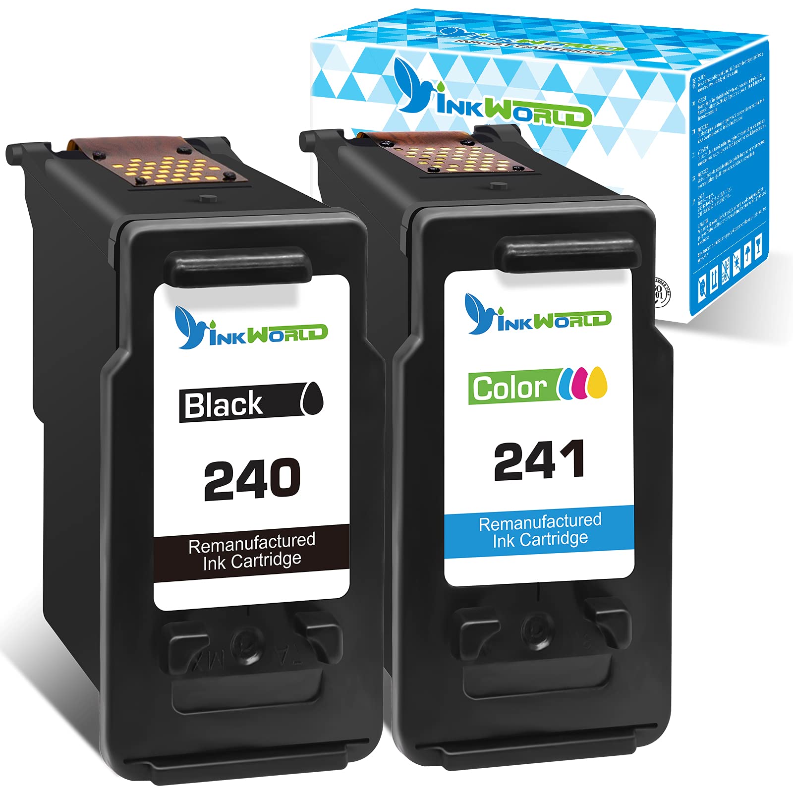 240 241 Ink Cartridge Replacement for Canon PG-240 CL-241 Combo Pack Fit for Pixma MG3620 MG3600 TS5120 MX532 MG3520 MG2120 MG3120 MG3220 MX452 MX472 MG3122 Printer
