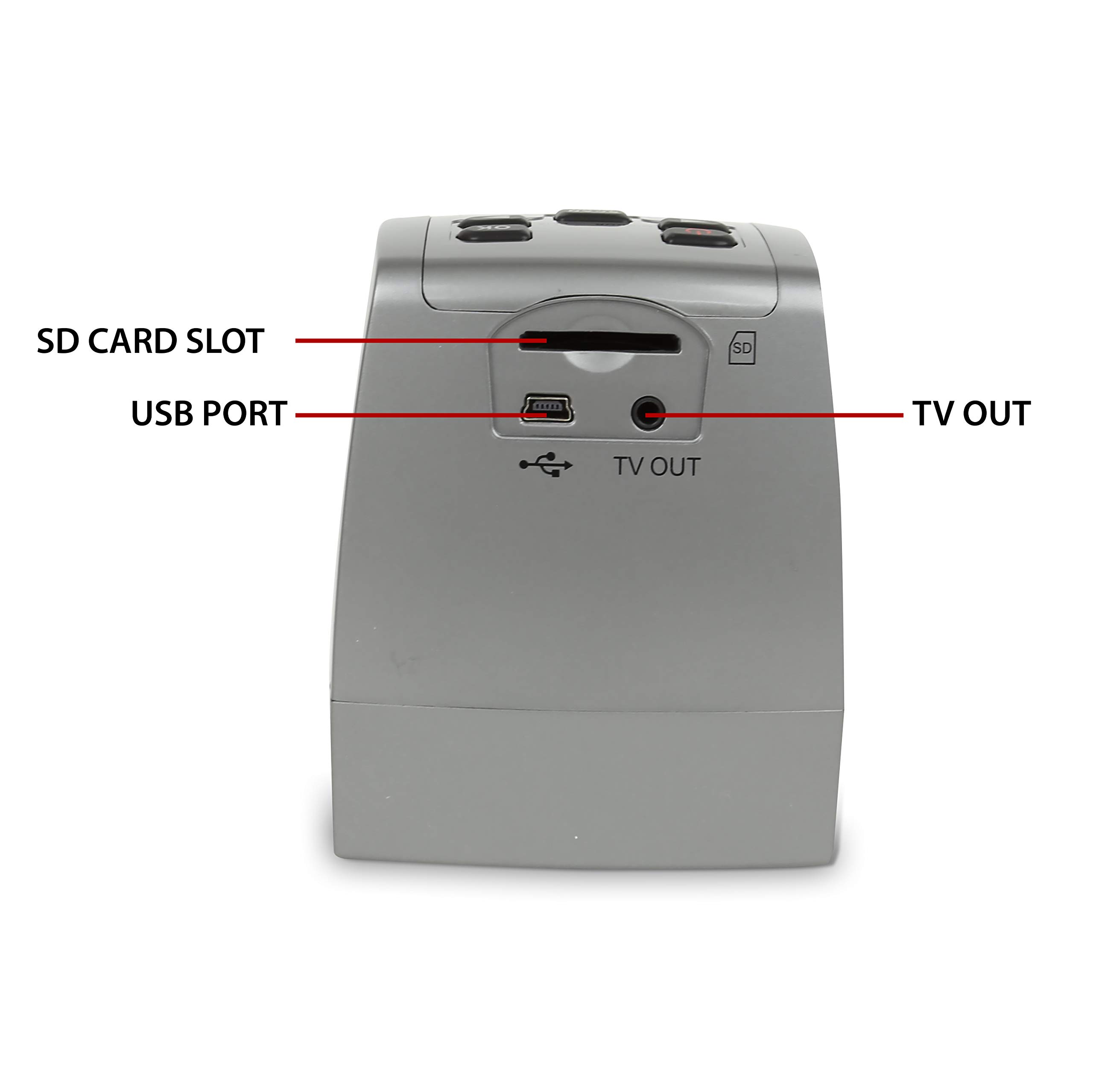 Magnasonic All-in-One High Resolution 24MP Film Scanner, Converts 35mm/126KPK/110/Super 8 Films, Slides, Negatives into Digital Photos, Vibrant 2.4" LCD Screen, Impressive 128MB Built-in Memory
