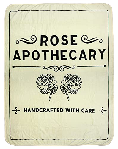 CultureFly Schitt's Creek Rose Apothecary Super Plush Fleece Throw Blanket, Mulitcolored