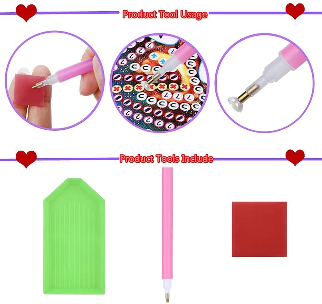 LUSandy DIY Birds Diamond Painting Hanging Storage Bag, Over The Door Wall Mount Diamond Art Closet Organizer, Hanging Storage Pouches with 3 Pockets for Bedroom & Bathroom