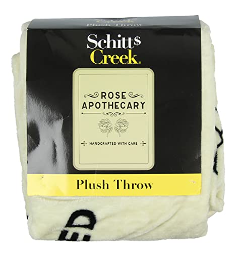 CultureFly Schitt's Creek Rose Apothecary Super Plush Fleece Throw Blanket, Mulitcolored