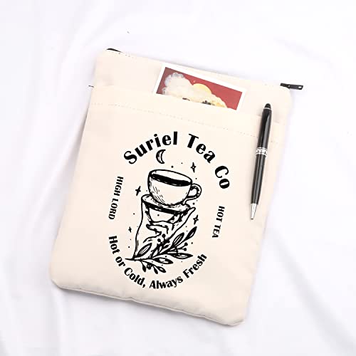 MAOFAED Suriel Tea Co Acotar Book Sack Velaris City of Starlight Book Cover Bookish Gift for Book Lover Bookworm Gift (Suriel Tea booksl)