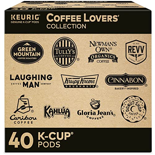 Keurig, Coffee Lovers' Collection Variety Pack, Single-Serve Keurig K-Cup Pods, 80 Count (2 Boxes of 40 Pods)