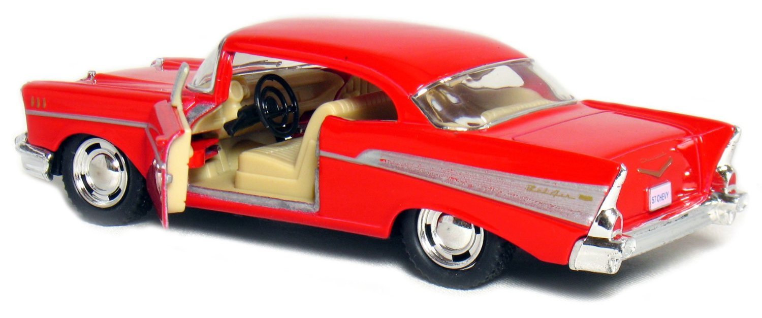 KiNSMART 5" 1957 Chevy Bel Air Coupe 1:40 Scale (Red)
