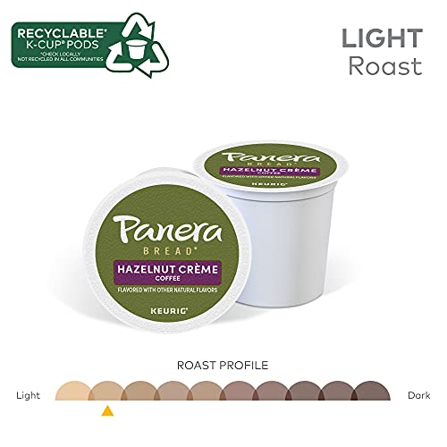 Panera Bread Hazelnut Creme Coffee, Keurig Single Serve K-Cup Pods, Flavored, 24 Count (Pack of 4)