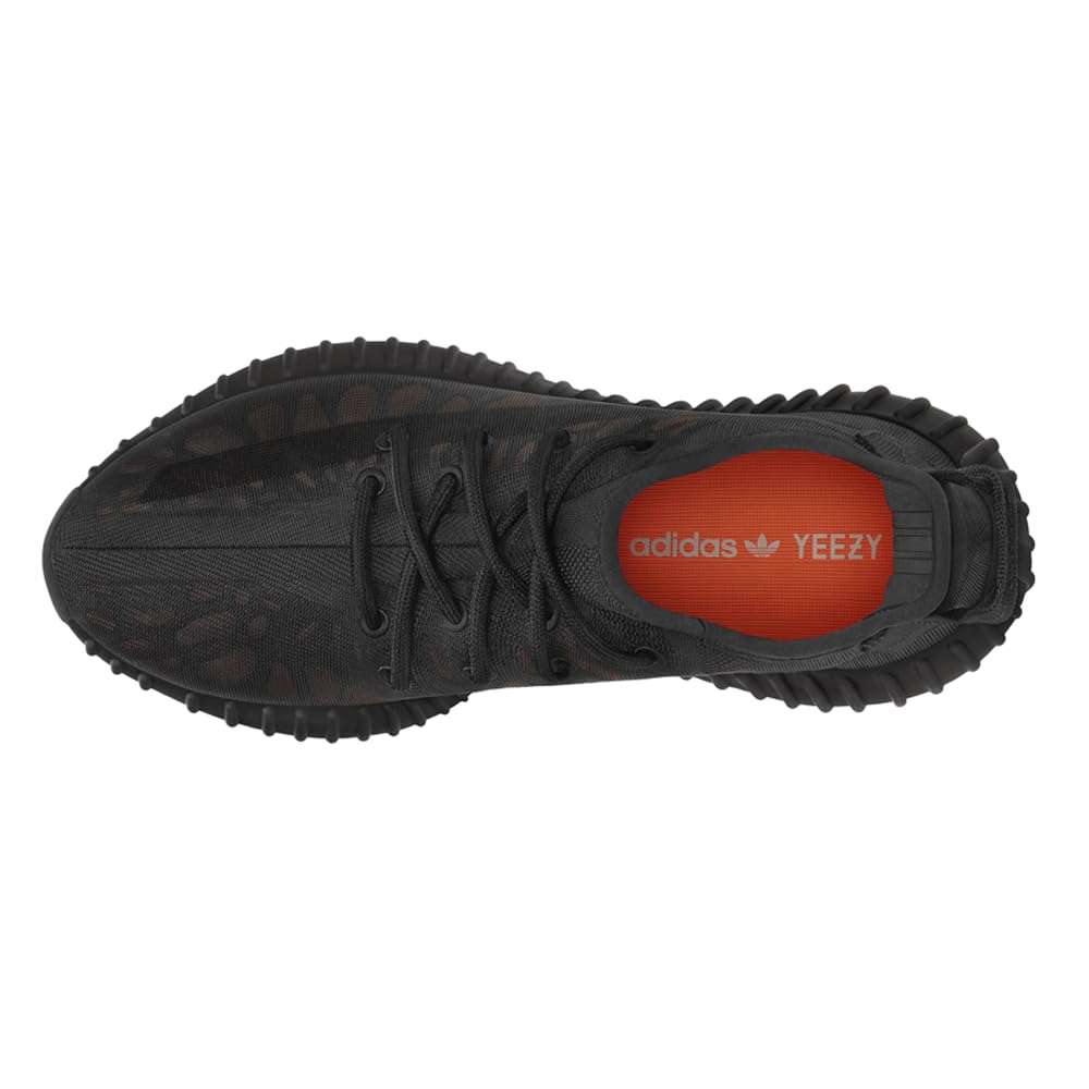 adidas Mens Yeezy Boost 350 V2 Lace Up Sneakers Shoes Casual - Black - Size 7.5 M