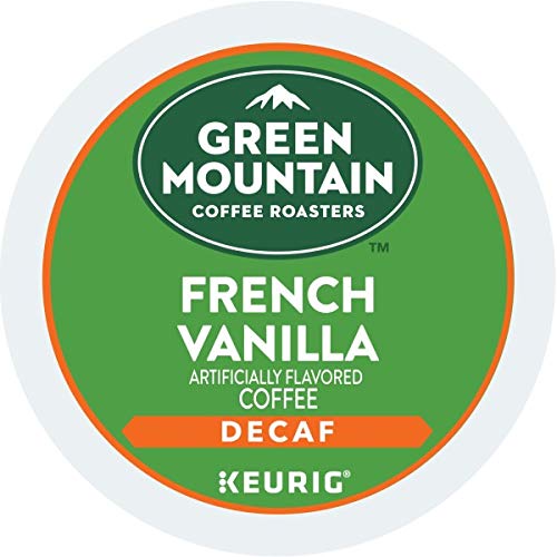 Green Mountain Coffee Roasters French Vanilla Decaf, Single-Serve Keurig K-Cup Pods, Flavored Light Roast Coffee, 96 Count