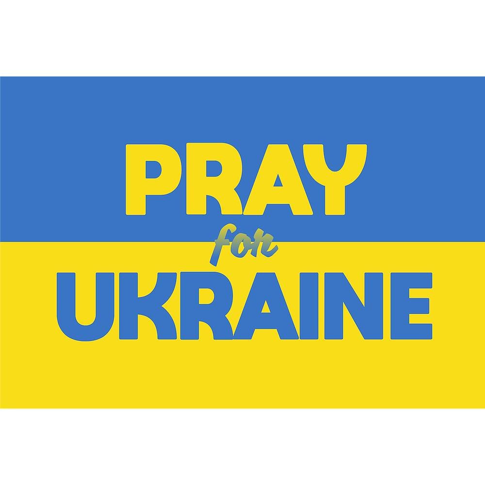 CafePress Pray For Ukraine Mugs Ceramic Coffee Mug, Tea Cup 11 oz