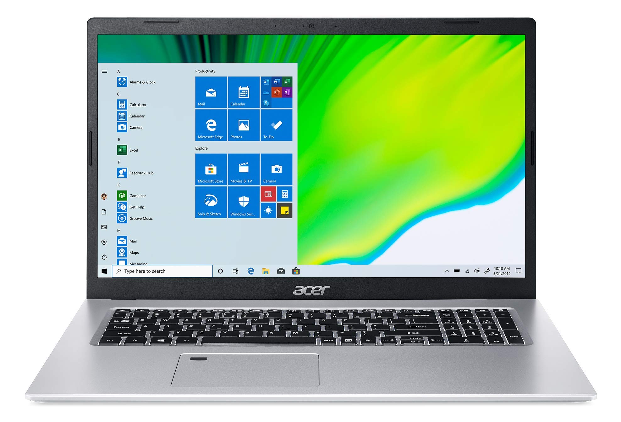 Acer Aspire 5 A517-52-713G, 17.3" Full HD IPS Display, 11th Gen Intel Core i7-1165G7, Intel Iris Xe Graphics, 16GB DDR4, 512GB NVMe SSD, WiFi 6, Fingerprint Reader, Backlit Keyboard