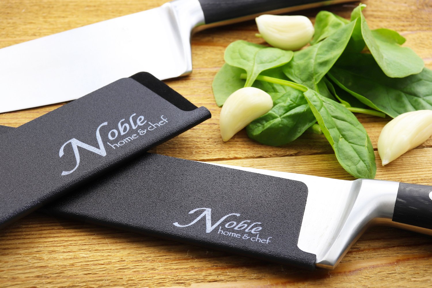 Noble Home & Chef 2-Piece Universal Knife Guards (8.5β and 10.5") are Felt Lined, More Durable, Non-BPA, Gentle on Blades, and Long-Lasting Knives Covers Are Non-Toxic and Abrasion Resistant!