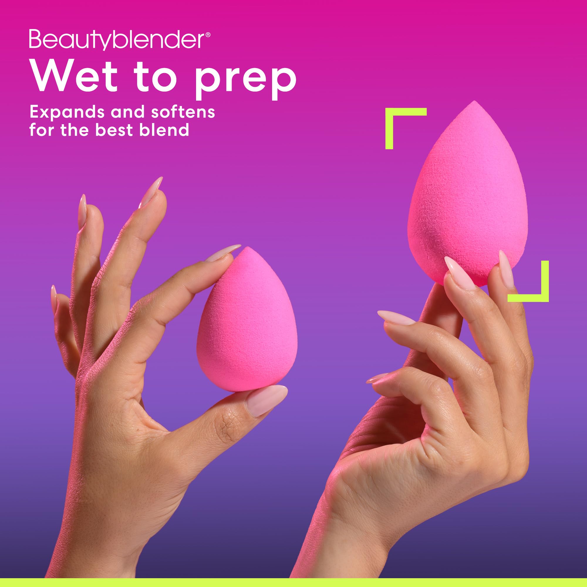 beautyblender Original & Pro Beautyblender Makeup Sponge for blending foundations, powders and creams+ Liquid Blendercleanser 3oz Set, vegan, cruelty free